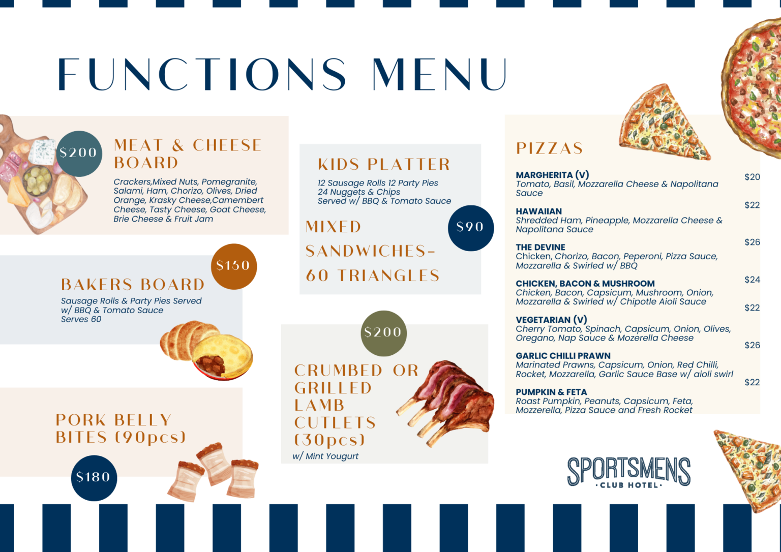 Our Menu - Sportsmens Club Hotel